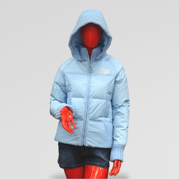Enyce | Jackets & Coats | Womens Lady Enyce Sky Blue Quilted Puffer ...